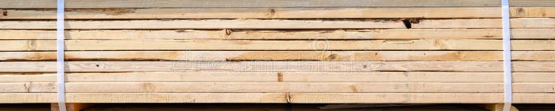 Side View of a Stack of Lumber, Materials for Building a New House ...