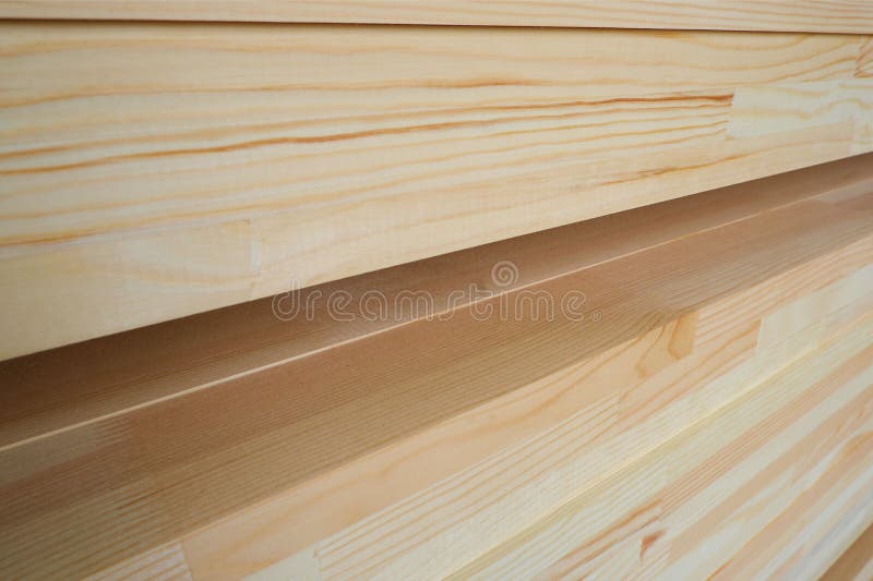 Side View of Stack of Three-layer Wooden Glued Laminated Timber Beams ...
