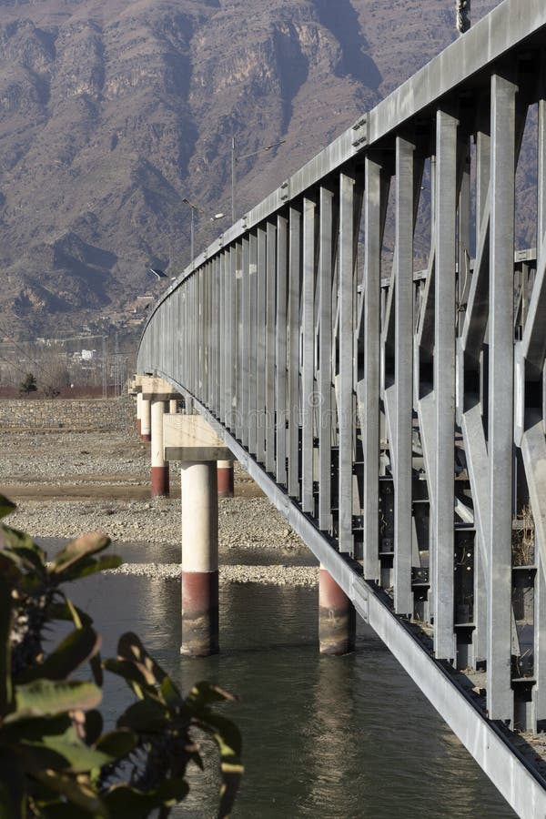 Side View of a Steel Bridge Stock Image - Image of delta, zayed: 240493327