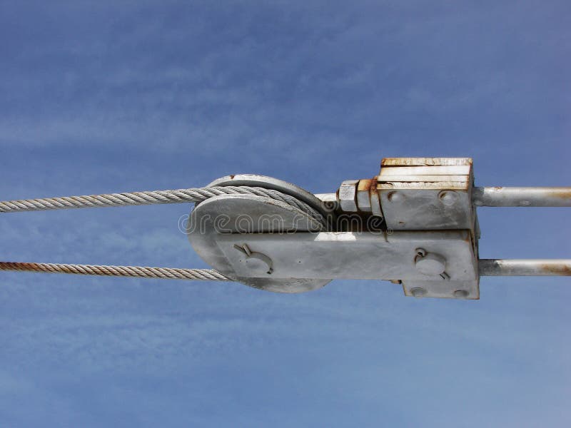 Side View Steel Tension Wire Stock Photo - Image of hook, endurance ...