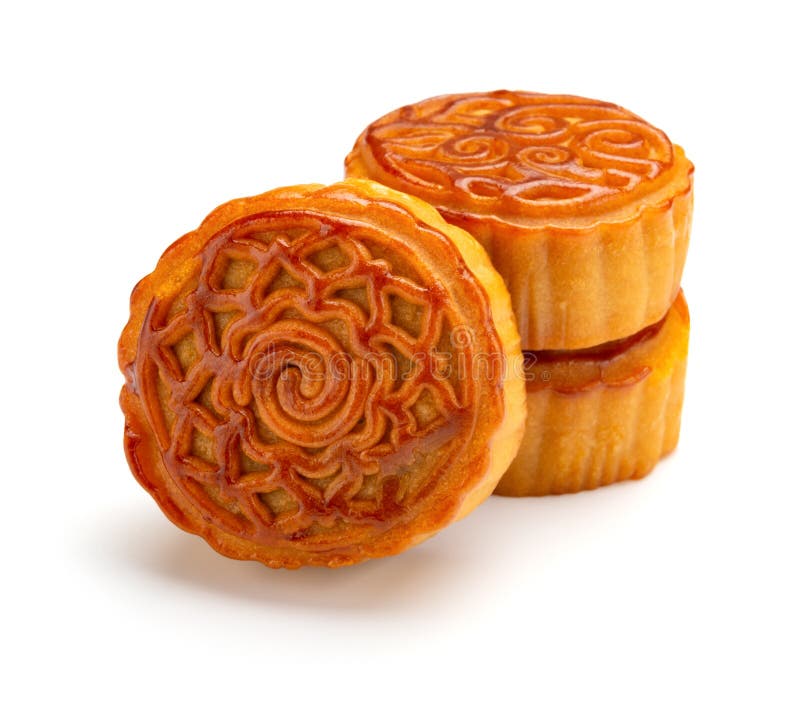 View of Mooncakes on a Table Set Up Stock Photo - Image of cook, baked ...