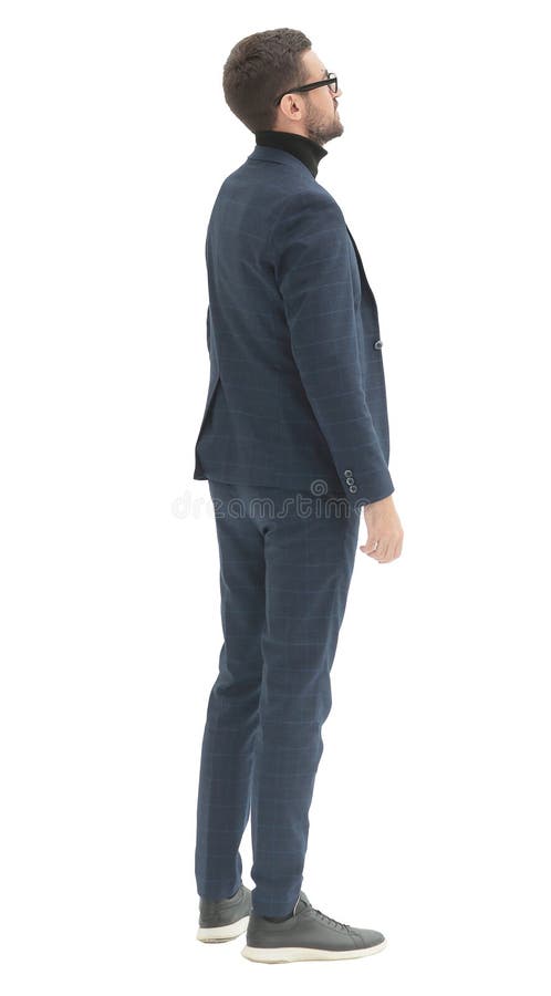 Side View. Successful Business Man Looking Forward Stock Image - Image ...