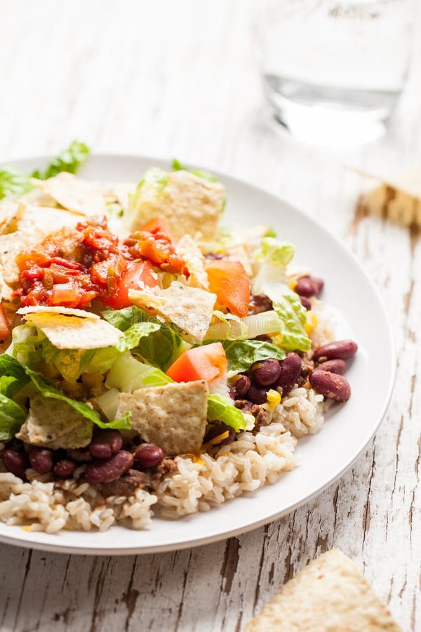Side view of Taco Salad stock image. Image of baked, culinary - 65800685