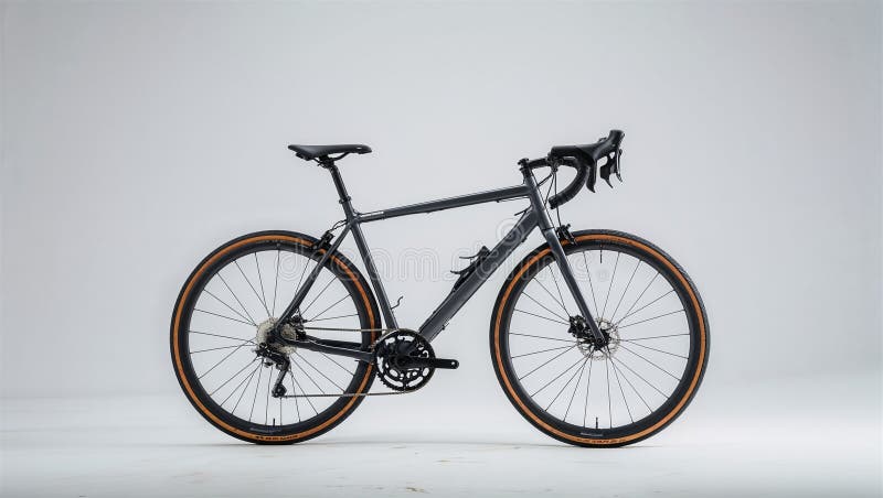 Side View of a Tandem Road Bike with Extended Frame and Drop Handlebars ...