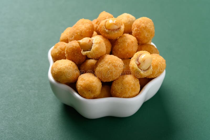 Tasty Peanuts Snack on a Small Dish Stock Photo - Image of dish ...