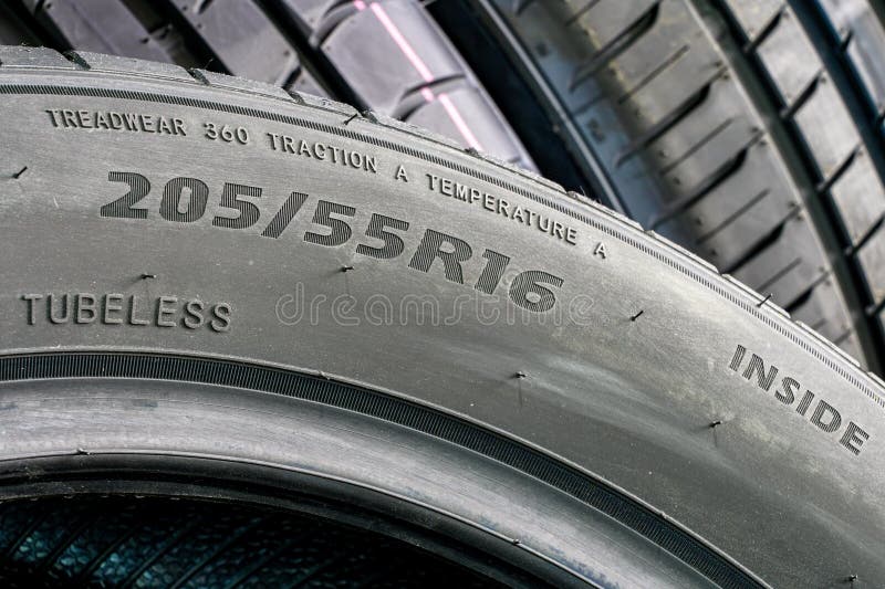 Side View of a Tire with an Indication of Tire Width, Height, Diameter ...