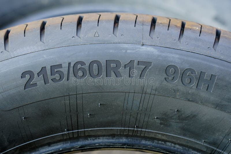 Side View of Tire with Tire Width, Height and Wheel Diameter ...