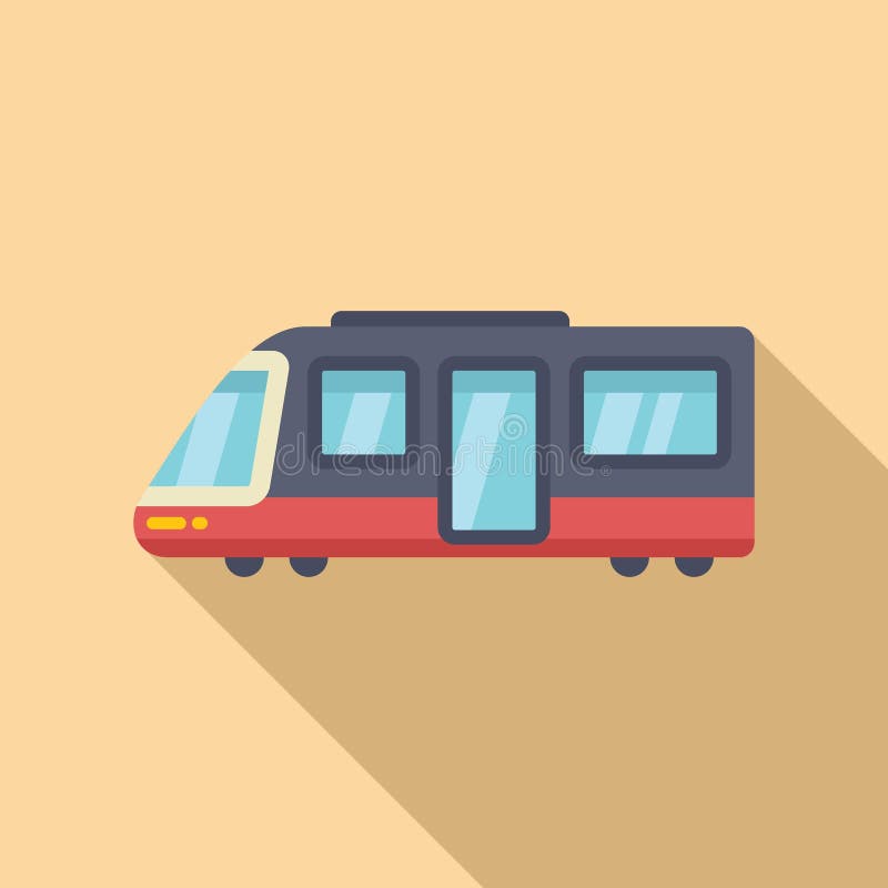 Side View Train Icon Flat Vector. Fast Speed Move Stock Vector ...