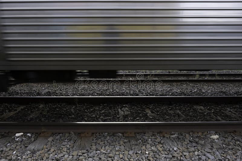 Side View of a Train with Motion Blur Stock Photo - Image of blur ...