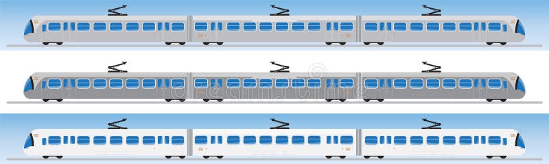 Side View of Tram Car or Trolley Car Stock Vector - Illustration of ...