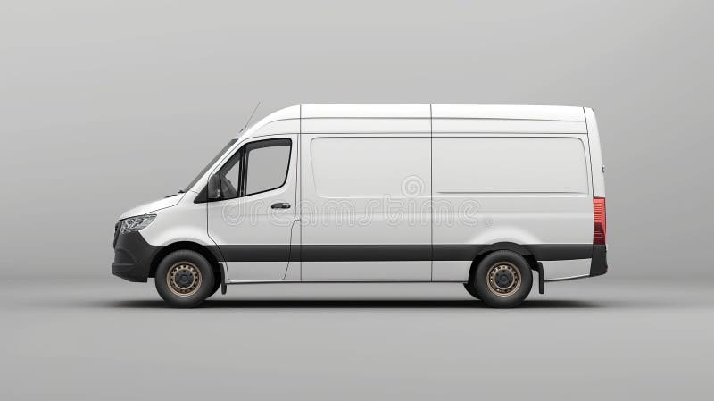 Side View of Transport Minivan Stock Illustration - Illustration of ...