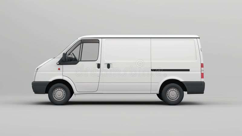 Side View of Transport Minivan Stock Illustration - Illustration of ...