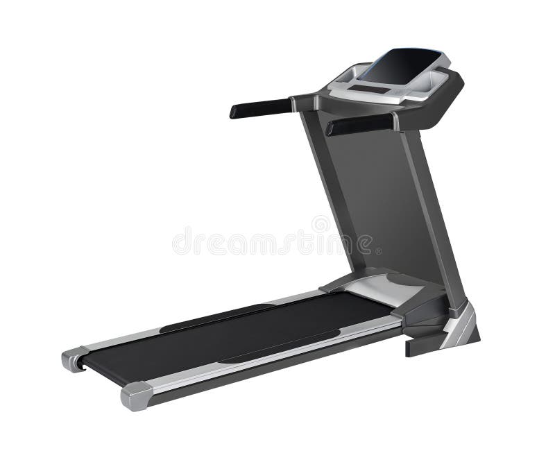 Top View of Treadmill Isolated on White Stock Illustration ...