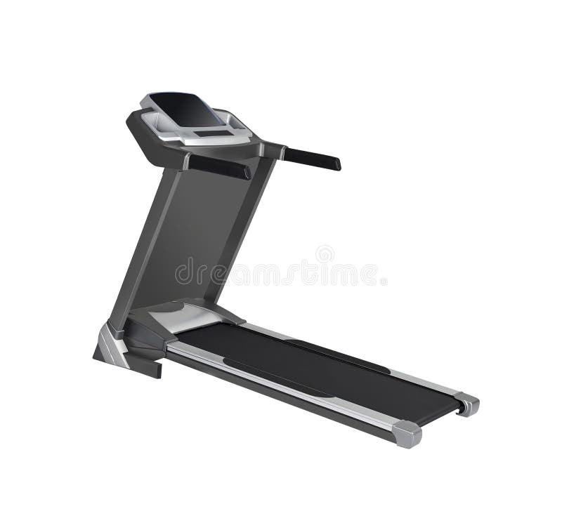 Top View of Treadmill Isolated on White Stock Illustration ...