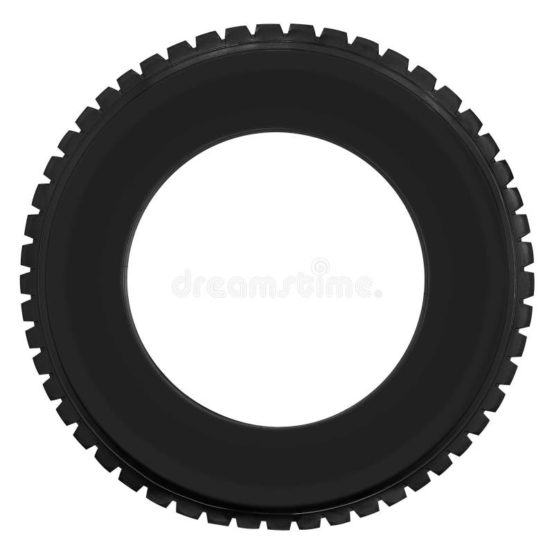 Side View Truck Tire Isolated White Background Clipping Path Stock Photos - Free & Royalty-Free ...