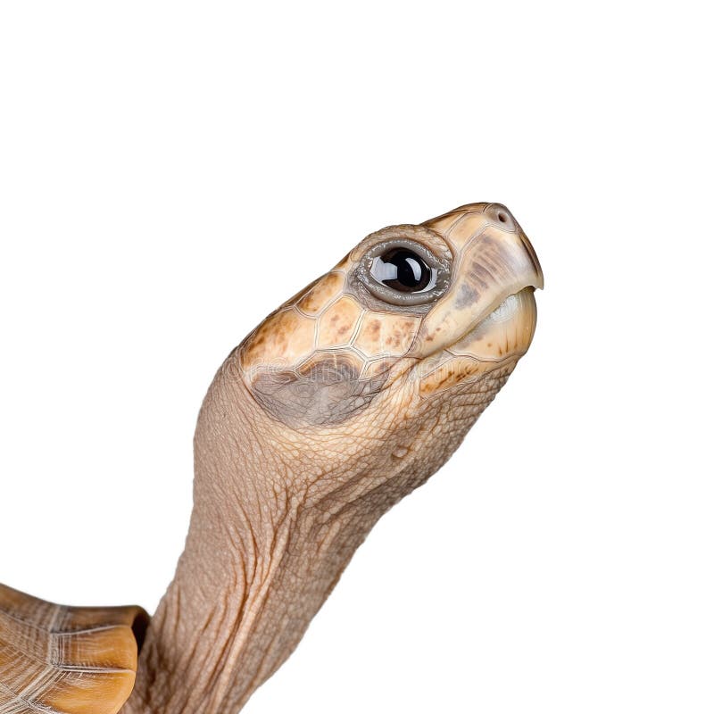 Side View of a Turtle Walking with Extended Legs, Isolated on ...