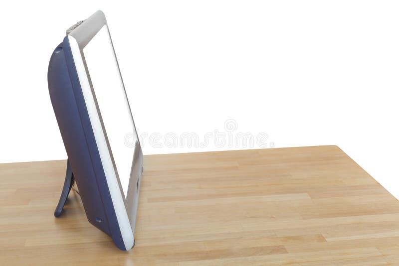 Side View of TV Display with Cutout Screen Stock Image - Image of side ...
