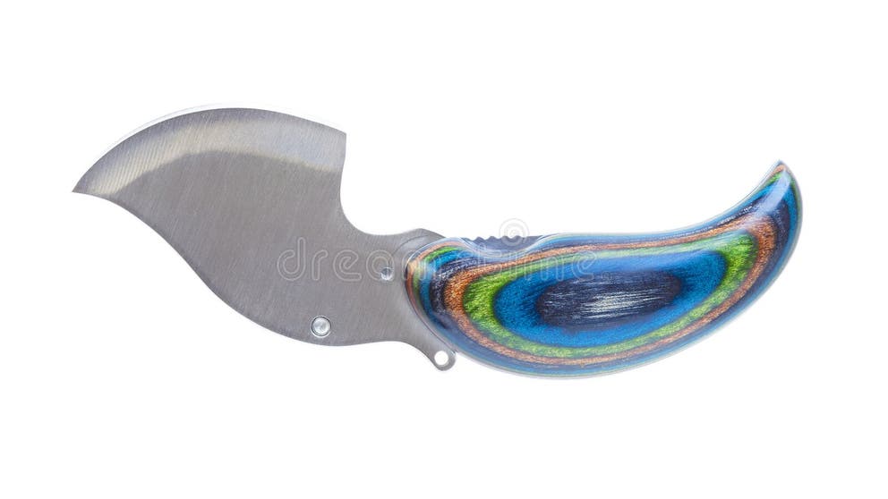 Side view of an ulu knife stock photo. Image of handle - 85626632