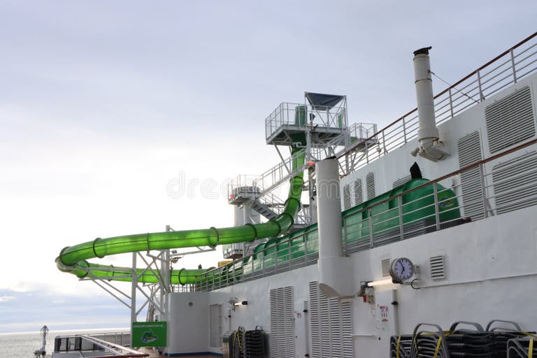 Side View of the Upper Deck of the Carnival Cruise Legend, Featuring a ...