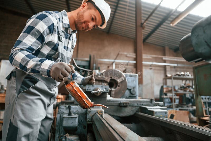 Side view. Using machine stock photo. Image of machine - 270741932