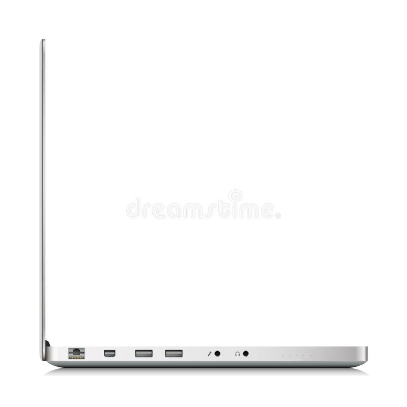 Laptop Side View Isolated Stock Illustrations – 1,605 Laptop Side View ...