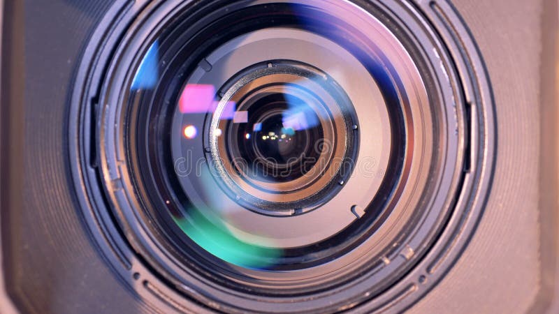 Side View of a Video Camera is Changing into Its Front View Stock Video ...