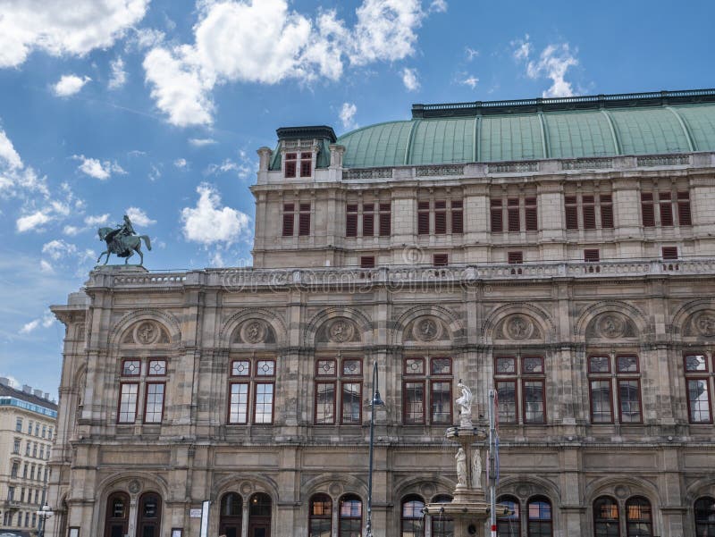 Side View of the Vienna State Opera on a Sunny Day, Vienna - Austria ...