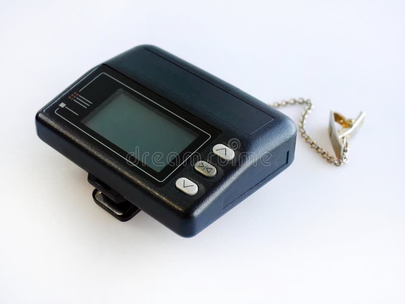 Side View, Vintage Model of Wireless Telecommunication, Pager, Paging ...