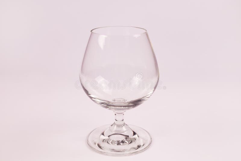 Side View of White Transparent Empty Wine Glass Stock Photo - Image of ...