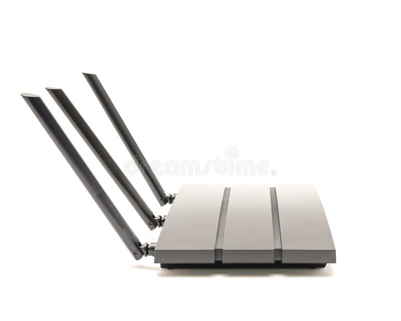 Back View of Black Modem editorial image. Image of background - 258748500