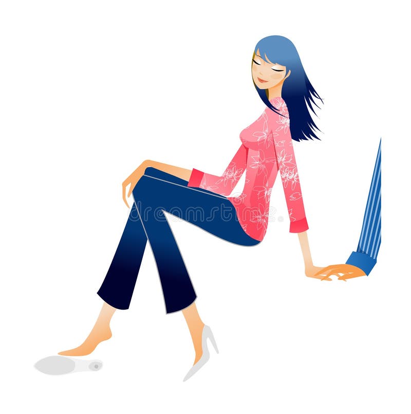 Hand Out Side View Woman Stock Illustrations – 32 Hand Out Side View ...