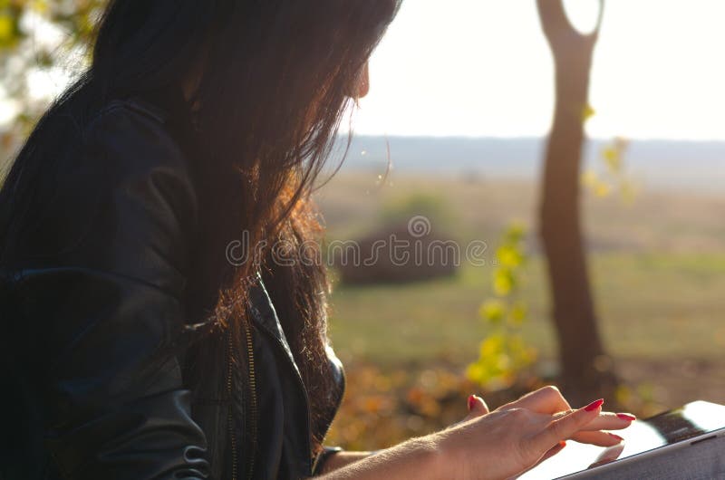 Senior Couple Looking at Digital Tablet Stock Image - Image of ...