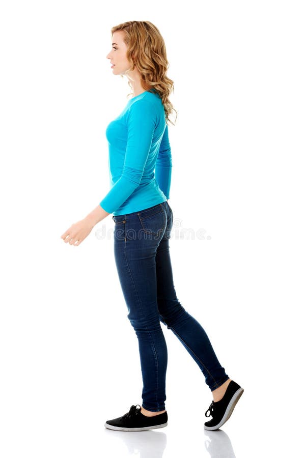 10,895 Woman Side View Walking Stock Photos - Free & Royalty-Free Stock ...