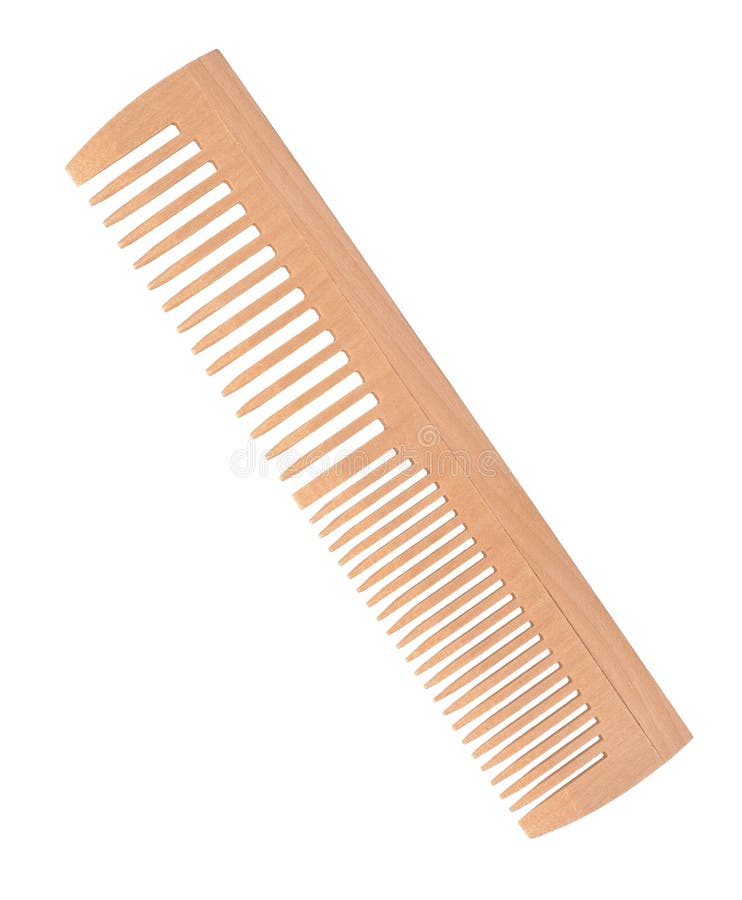 Side view of wooden comb stock photo. Image of hygiene - 236817974
