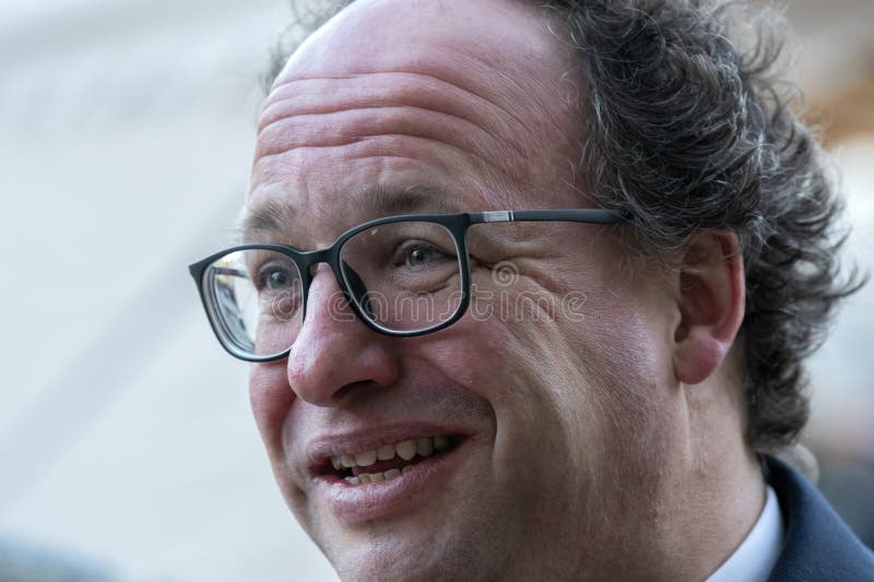 Side View Wouter Koolmees at the Kings Reception at Amsterdam the ...