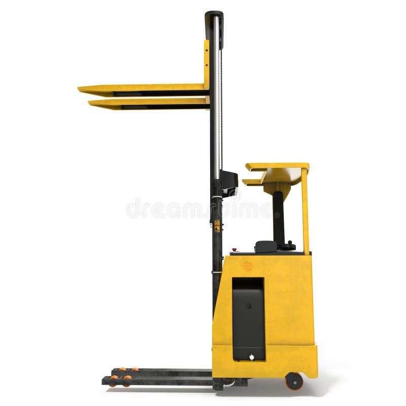 Rider Stacker Isolated on White 3D Illustration Stock Illustration ...