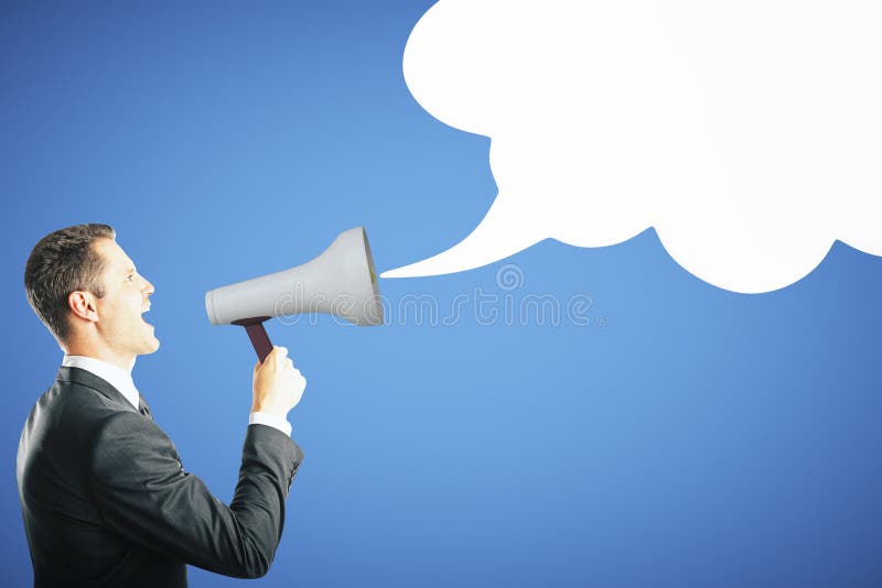 Communication and Loudspeaker Concept Stock Photo - Image of public ...