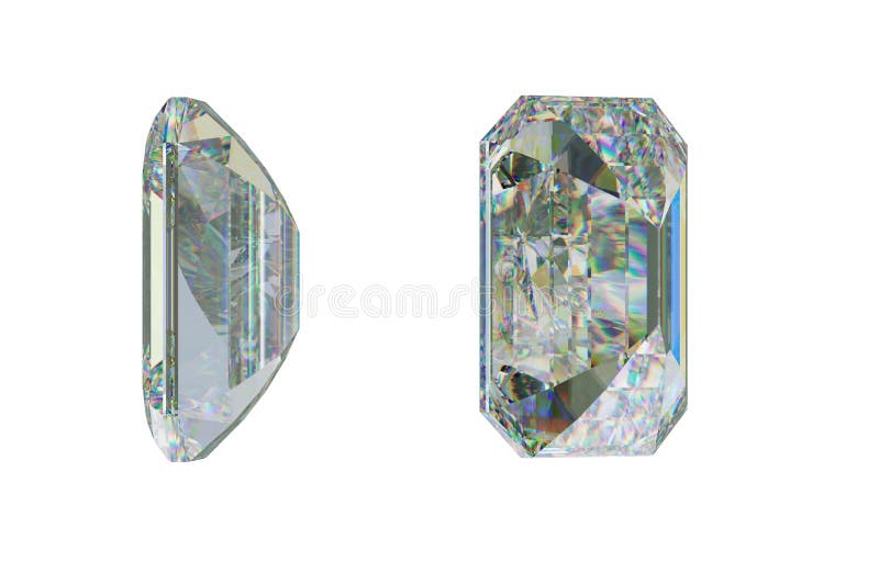 Top, Bottom and Side Views of Pear Diamond Stock Illustration ...