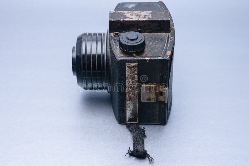 Side of Vintage Camera with Lens Stock Image - Image of side ...