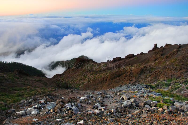 Side of volcano caldera stock image. Image of mountain - 1747581
