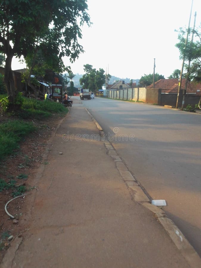 A Side Walk in Kampala Uganda in a Suburb Stock Photo - Image of uganda ...