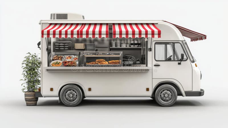 The Side of a White Delivery Truck with Black Tires is Visible As it ...