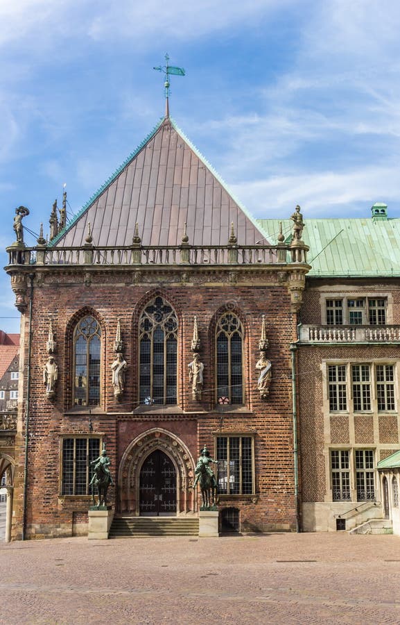 Side Wing of the Historical Town Hall of Bremen Stock Photo - Image of ...