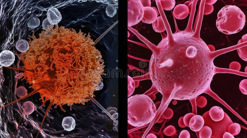 A Sidebyside Comparison of a Normal Red Cell and a Cancerous Red Cell ...