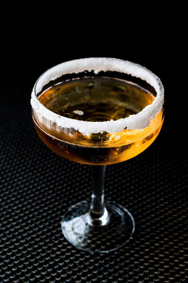Sidecar Cocktail with a Sugar Rim. Stock Photo - Image of liquid, side ...