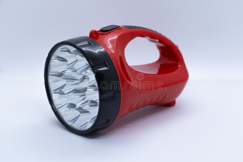 Sided Long Range Rechargeable Led Flashlight Stock Image - Image of ...
