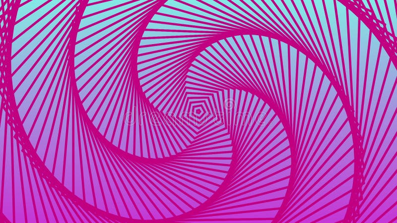 6 Sided Polygon Line Background with Color and Changing Color Rotating ...