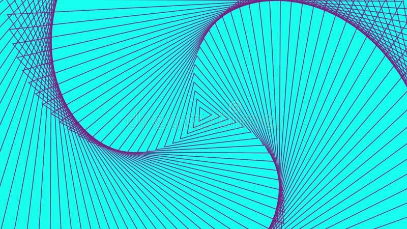3 Sided Polygon Line Background with Repeating Rotating Colors. Stock ...