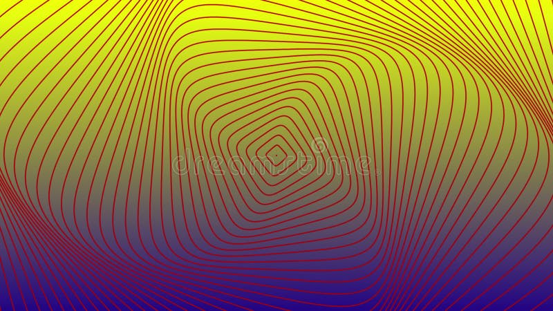 4 Sided Polygon Line Background with Repeating Rotating Colors. Stock ...