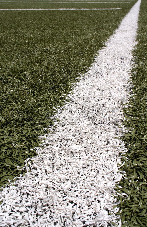 Sideline On American Football Field Stock Image - Image of line ...